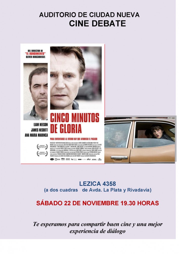 Buenos Aires: Cine debate "Cinco minutos de gloria" | Cono Sur