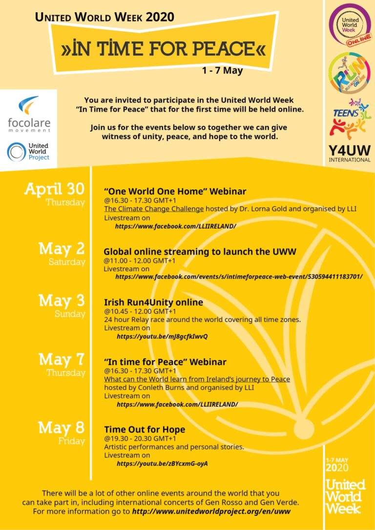 United World Week 2020 – #InTimeForPeace | Ireland