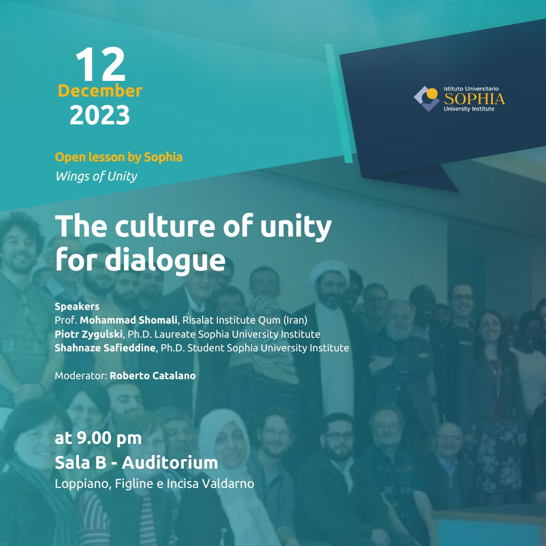 The Culture of Unity for Dialogue – open lesson by Sophia (Sophia ...